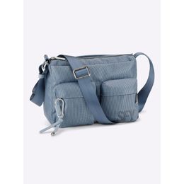 Handtasche Heine, Damen, Gr. B/H/T: 29cm x 18cm x 13cm, blau (bleu), Kunstfaser, Polyamid, unifarben, Taschen Handtasche