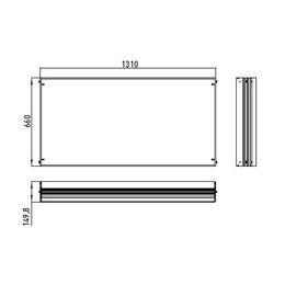 Emco Prestige Einbaurahmen f&uuml;r Lichtspiegel, 989700009,