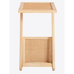 Beistelltisch HEINE HOME, beige (natur), B:36cm H:60cm T:48cm, Tische, Beistelltisch
