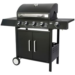 Gasgrill El Fuego "San Angelo", schwarz, B:120cm H:110cm T:48cm, Grills, BxTxH: 120x48x110 cm