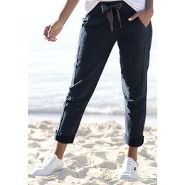 ELBSAND Sweathose 'Brinja' blau Gr. S (36) f&uuml;r Damen. Mit Badge. Figurumspielend. Nachhaltig.