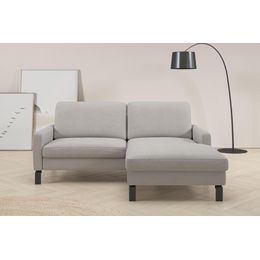 Ecksofa Home Affaire, B:194cm H:86cm T:164cmlight, grau, 100% Polyester, Wohnzimmer, Sofas, "Lecce, L-Form, Federkernpolsterung, Breite 194 cm",