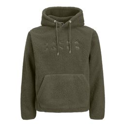Jack & Jones JACK & JONES Herren Kapuzensweatshirt "JCOFLARE TEDDY SWEAT HOOD"grape leaf print:jj, Gr. S, bedruckt, angeraute Sweatware, Obermaterial: 100%