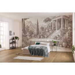 Komar Fototapete "Vlies Fototapete - Trompe l'oeil - Gr&ouml;&szlig;e 400 x 250 cm", B/L: 400m, Rollen: 1beige, Schlafzimmer, Tapeten