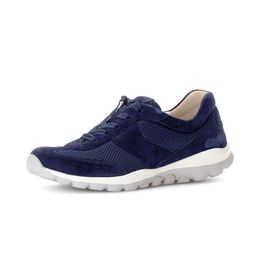 Gabor Damen Sneaker "Sneaker low Lederimitat", Gr. 35blau, Schuhe