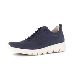Gabor Damen Sneaker "Sneaker low Rauleder", Gr. 42,5blau, Schuhe