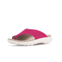 Zehentrenner Gabor "Zehentrenner Rauleder", Damen, Gr. 38, pink, Schuhe Zehentrenner