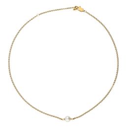 Collier Vivance "Perle", gold (goldfarben), Halsketten, Damen, Edelstahl, Collier
