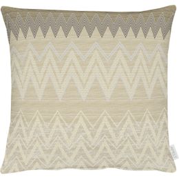 Kissenh&uuml;lle Apelt "Ipanema" Gr. 1, beige (beige, natur), B:49cm H:0,5cm L:49cm, Polyester, Obermaterial: 70% Polyester, 20% Baumwolle, 10% Polyacryl, Kissenbez&uuml;ge, Kissenh&uuml;lle