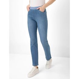 Bequeme Jeans RAPHAELA BY Brax "Style PAMINA FUN", Damen, Gr. 48, Normalgr&ouml;&szlig;en, blau (bleached), Denim/Jeans, 50% Baumwolle, 40% Lyocell, 7% Elastomultiester, 3% Elasthan, slim fit, Jeans