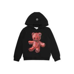 Sweatshirt Philipp Plein "Teddy", Jungen, Gr. 16, 02, schwarz, Obermaterial: 95% Baumwolle, 5% Elasthan, Sweatshirts Sweatshirt