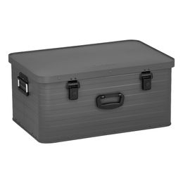 Aufbewahrungsbox Enders "Toronto XL", grau, B:48 H:33,3 T:70,8, Aluminium, Aufbewahrungsboxen, Aufbewahrungsbox, Aluminium, BxTxH: 69x45,5x32 cm, 80 Liter