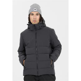 Skijacke WHISTLER "Lakeland", Herren, Gr. M, grau, 100% Polyester, unifarben, normal, ohne Ausschnitt, Jacken Skijacke, mit wasserabweisender Membran