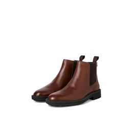 Jack & Jones JACK & JONES Herren Chelseaboots "JFWHOSKINS", Gr. 44cognac, Leder, Textil, Schuhe, mit Profillaufsohle