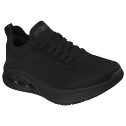 Sneaker Skechers "BOBS ARC WAVES 2.0", Herren, Gr. 44, schwarz, schwarz, Textil, unifarben, Schuhe Sneaker, Schn&uuml;rschuh, Laufschuh in veganer Verarbeitung