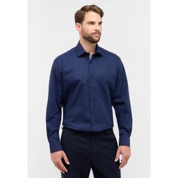 Eterna Herren Langarmhemd "COMFORT FIT"navy, Gr. 45, Popeline, 100% Baumwolle, Hemden, NON IRON (b&uuml;gelfrei)