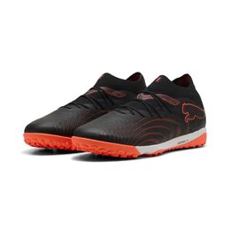Fu&szlig;ballschuh Puma "FUTURE 9 PRO Cage Fu&szlig;ballschuhe Erwachsene", Damen, Gr. 44, schwarz glowing rot strong gray, Obermaterial: Synthetik, Textil; Futter: Synthetik, Textil; Innensohle: Textil; Laufsohle: Gummi, Schuhe Fu&szlig;ballschuh