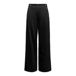 Only Damen Stoffhose "ONLEVALY-LIKA LIFE HW WIDE PANT TLR"schwarz, Gr. 34, unifarben, Obermaterial: 55% Polyamid, 38% Viskose, 7% Elasthan, Hosen