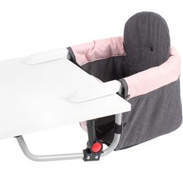 CHIC 4 BABY Tischsitz CHIC4BABY "Relax, Melange Rosa", Baby, grau (melange rosa), Tischsitze, platzsparend zusammenfaltbar