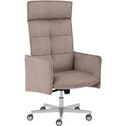 mayer Sitzm&ouml;bel Drehstuhl MAYER SITZM&Ouml;BEL "myCOSYWORXX Homeoffice Sessel", beige, aluminium, B:68cm H:120cm T:69cm, Stoff, St&uuml;hle, Drehstuhl, besonders bequem gepolstert