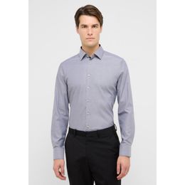 Eterna Herren Langarmhemd "SLIM FIT"stahlgrau, Gr. 38, Twill, 100% Baumwolle, Hemden, NON IRON (b&uuml;gelfrei)