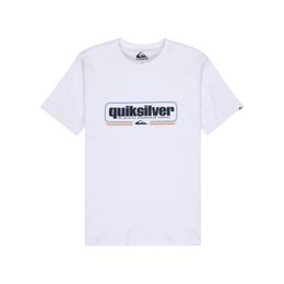 T-Shirt Quiksilver "Ev Box Shaped", Jungen, Gr. 10, wei&szlig;, Obermaterial: 100% Baumwolle;, Shirts T-Shirt