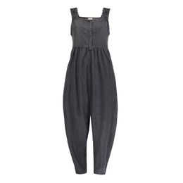 Damen Jumpsuit "Alice Denim Smocking Strap Jumpsuit Damen"schwarz, Gr. M, Turtledove London, 100% Baumwolle, Overalls