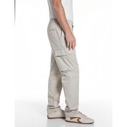 Chinohose Replay "Adhann", Herren, Gr. 30, L&auml;nge 30, bone, Twill, Obermaterial: 97% Baumwolle, 3% Elasthan, unifarben, lang, Hosen Chinohose, aus Twill mit Cargotaschen, Tapered Fit