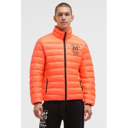CAMP DAVID Herren Outdoorjackespeed orange neon, Gr. 4XL, bedruckt, bestickt, Steppware, Material: 100% Polyester, Futter: 100% Polyester, F&uuml;llung: