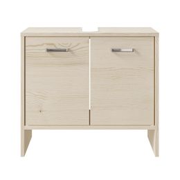 Waschbeckenunterschrank SAPHIR "Quickset 300", beige (polar pinie quer nachbildung), B:60,6cm H:54,3cm T:28,4cm, Spanplatte, Schr&auml;nke, Waschbeckenunterschrank, 60,6 cm breit