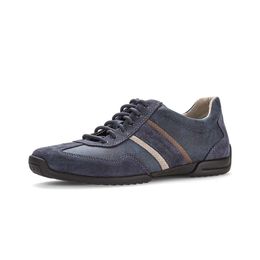 Gabor Herren Sneaker "Gabor Sneaker low Materialmix Leder/Lederimitat", Gr. 46,5blau, Schuhe