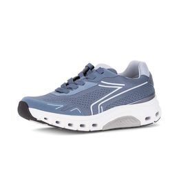 Sneaker Gabor "Sneaker low Textil", Damen, Gr. 35,5, blau, Schuhe Sneaker