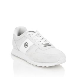 Sneaker Philipp Plein "Hexagon", Herren, Gr. 36, Normalschaft, 01, wei&szlig;, Schuhe Sneaker