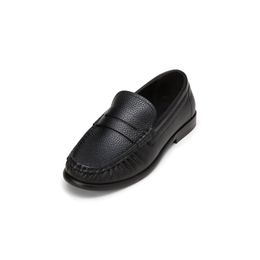 Marc O'Polo Loafer MARC O'POLO "aus strukturiertem Rindleder", Damen, Gr. 37, schwarz, Obermaterial: 100% Leder (Rind), Schuhe Loafer