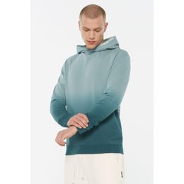 Kapuzensweatshirt Harlem Soul, Herren, Gr. L, fog blau, Material: 60% Baumwolle, 40% Polyester, bedruckt, regular fit normal, Rundhals, eingesetzt Rippb&uuml;ndchen, Sweatshirts, mit Farbverlauf