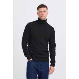 Rollkragenpullover Blend "BHBRANKO ROLL KNIT", Herren, Gr. M, schwarz (schwarz beauty melange), Strick, Obermaterial: 60% Wolle, 40% Nylon, unifarben, regular fit h&uuml;ftlang, hoch geschlossener Ausschnitt, Rippb&uuml;ndchen, Pullover Rollkragenpullover
