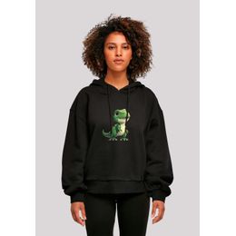 F4NT4STIC Damen Sweatshirt "S&uuml;&szlig;er gr&uuml;ner Dino"schwarz, Gr. 4XL, Obermaterial: 100% Baumwolle, Sweatshirts, Premium Qualit&auml;t