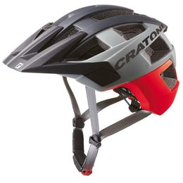 Fahrradhelm Cratoni "AllSet" Gr. 54, schwarz (rot, schwarz matt), Helme, 54/58 Kopfumfang: 54cm - 58cm, matt