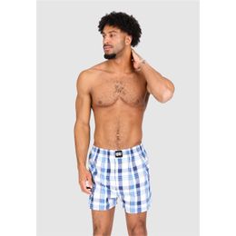Lousy Livin Underwear Boxershorts LOUSY LIVIN, Herren, Gr. M, blau, wei&szlig;, 100% Baumwolle, Unterhosen, mit klassischem Karo-Muster