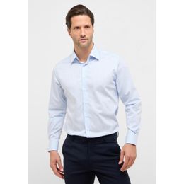 Langarmhemd Eterna "MODERN FIT", Herren, Gr. 39, Normalgr&ouml;&szlig;en, himmelblau, Twill, 100% Baumwolle, tailliert, Manschette, Hemden, NON IRON (b&uuml;gelfrei)
