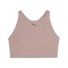 Sport-BH Puma "SHAPELUXE High Neck BH Damen", Damen, Gr. M, N-Gr, sandstone beige, Obermaterial: 82% Nylon, 18% Elasthan. Futter: 94% Polyester, 6% Elasthan, eng, BHs Sport-BH