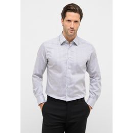 Eterna Herren Langarmhemd "MODERN FIT"silber, Gr. 44, Twill, 100% Baumwolle, Hemden, NON IRON (b&uuml;gelfrei)