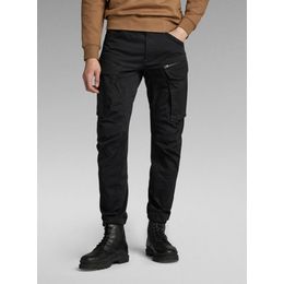 G-Star Raw Cargohose G-STAR "Rovic Zip 3D Regular Tapered Hose", Damen, Gr. 28, L&auml;nge 34, dk schwarz, Obermaterial: 97% Baumwolle, 3% Elasthan, Hosen Cargohose