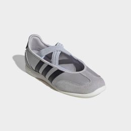 Sneaker Ballerinas adidas Sportswear "BARREDA MARY JANE", Damen, Gr. 41, silber metallic, core schwarz, sanftes wei&szlig;, Leder, Schuhe