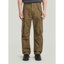 G-Star Raw Cargohose G-STAR "R-3N Regular Straight Cargohose", Damen, Gr. 33, L&auml;nge 30, desert palm, Obermaterial: 100% Baumwolle, Hosen Cargohose