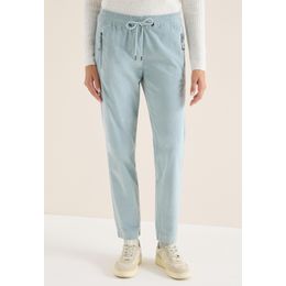 Cecil Damen Cordhoselight mint blau, Gr. XXL, unifarben, Web, 98% Baumwolle, 2% Elasthan, Hosen, aus Baumwolle mit Stretchanteil