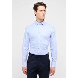 Langarmhemd Eterna "SLIM FIT", Herren, Gr. 38, Normalgr&ouml;&szlig;en, hellblau, Twill, 100% Baumwolle, schmal, Manschette, Hemden, NON IRON (b&uuml;gelfrei)