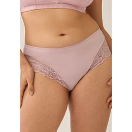 Hipster Naturana "The Friday", Damen, Gr. 36, pink (pink rose), Microfaser, Obermaterial: 87% Polyamid, 13% Elasthan. Spitze: 89% Polyamid, 11% Elasthan, leicht transparent, unifarben, bequem, Unterhosen, mit Spitze, feminin, eng, bequem, elastisch, h&uuml;fthoch geschnitten