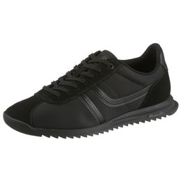 Sneaker BOSS Orange "Zayn_Lowp", Herren, Gr. 45, schwarz, Lederimitat, Textil, Velourslederimitat, Schuhe Sneaker, Freizeitschuh, Halbschuh, Schn&uuml;rschuh mit Kontrastbes&auml;tzen