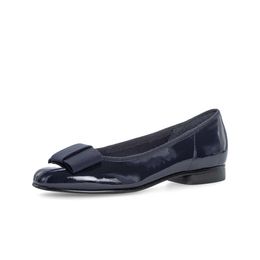 Gabor Damen Ballerina "Eleganter Ballerina Lackleder", Gr. 36blau, Schuhe